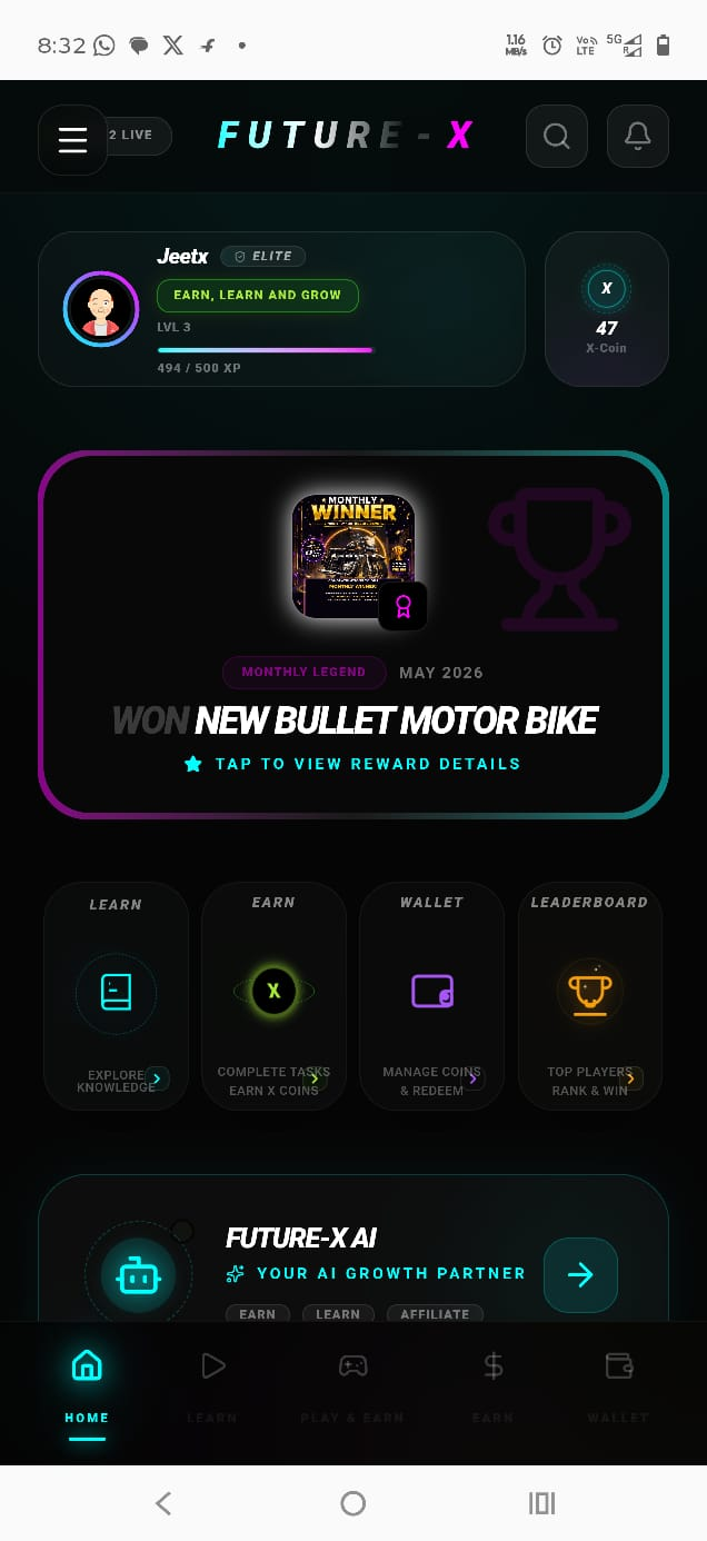 Future-X | Play, Learn and Collect X-Coins